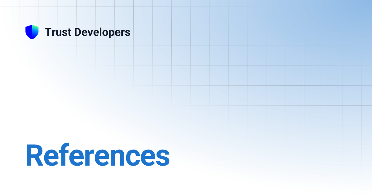 References | Trust Developers